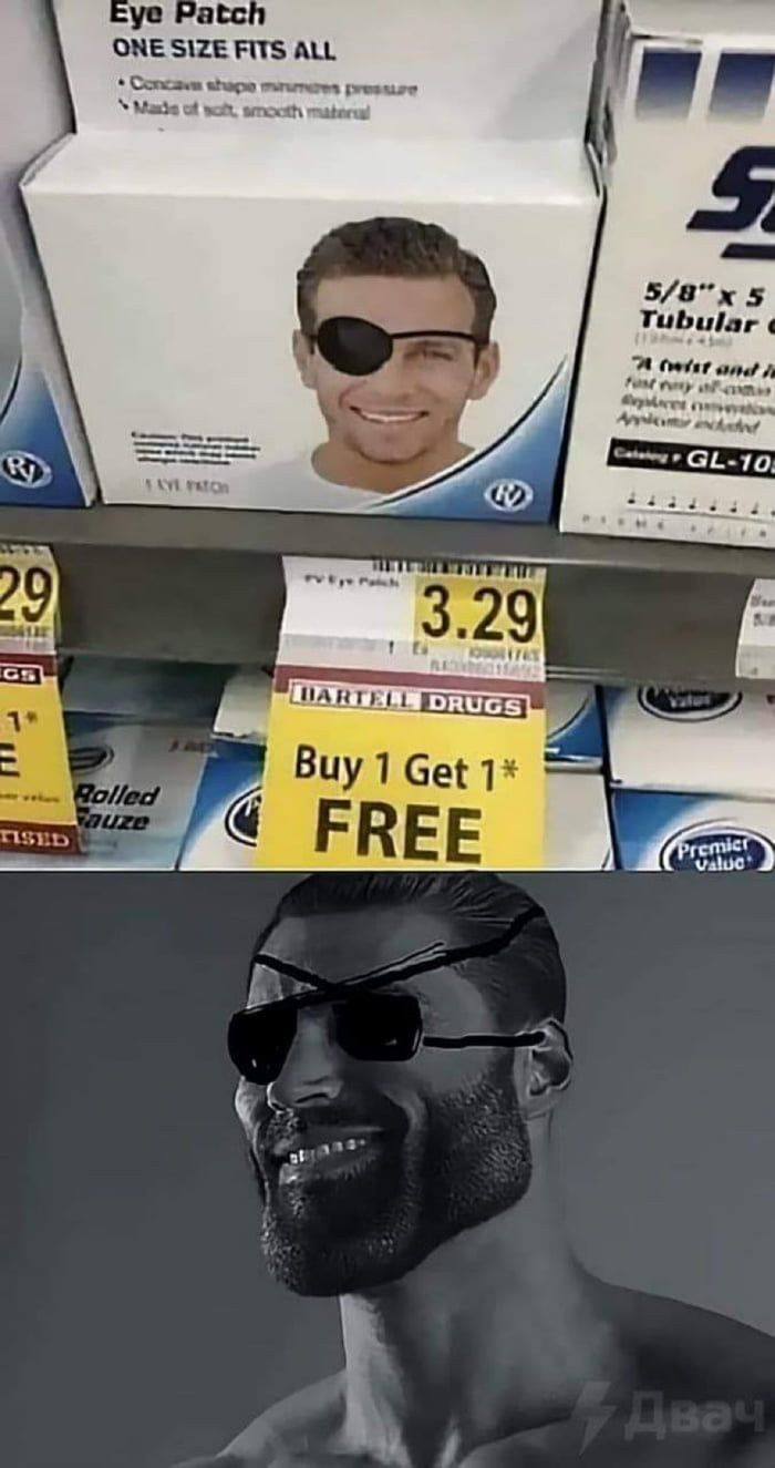 Double the eye patch, double the pirate - 9GAG