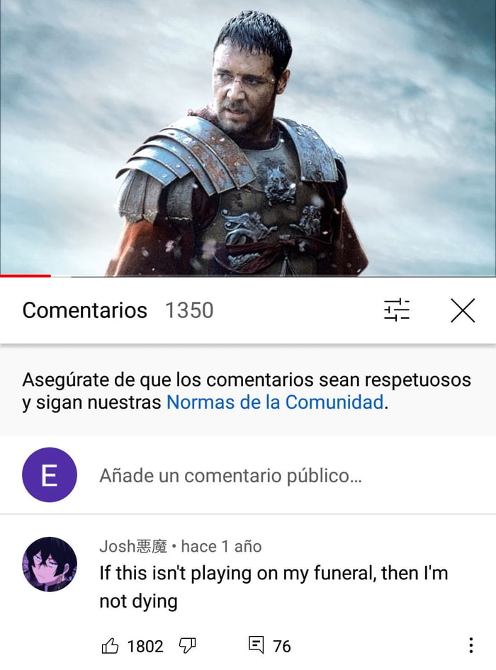 Gladiator soundtrack - victory theme - 9GAG