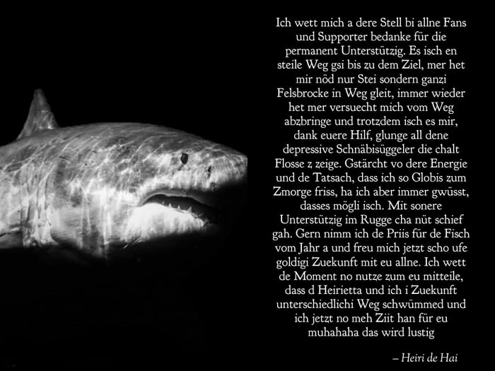 E Red vom Fisch vom Jahr Gwünner - 9GAG