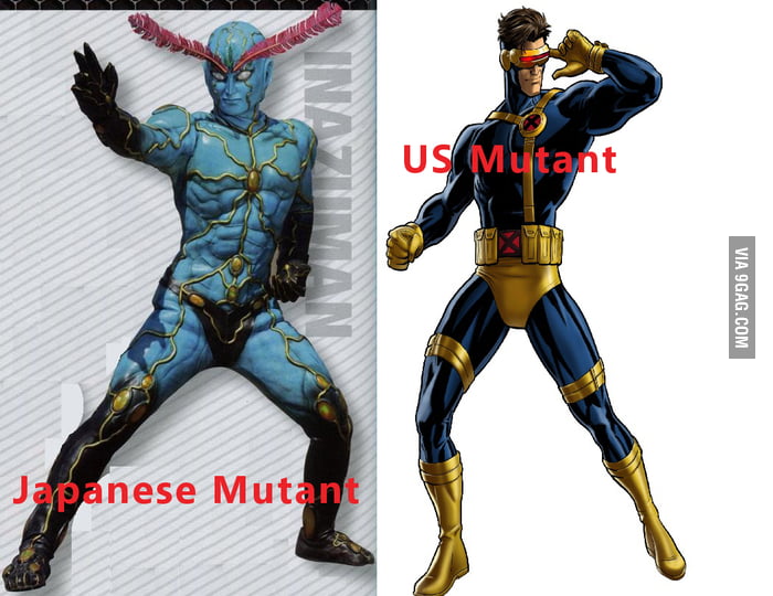 Mutants in US and Japan (Inazuman/X-men) - 9GAG