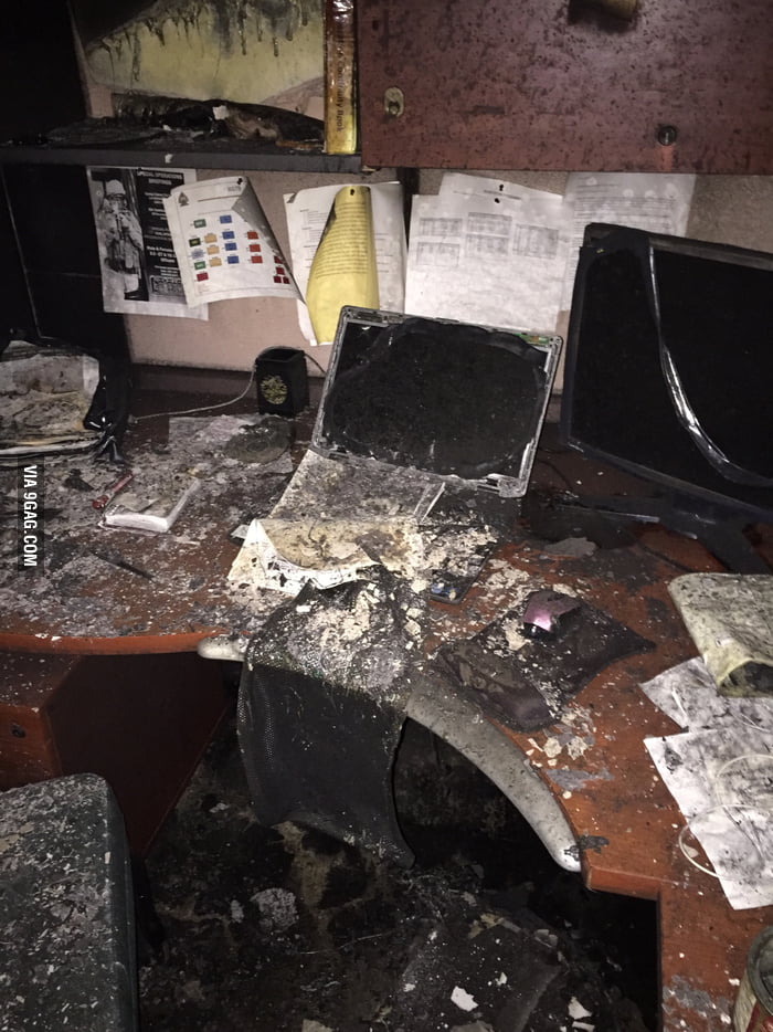 So my office burned down, I guess I don't have to work for awhile but ...