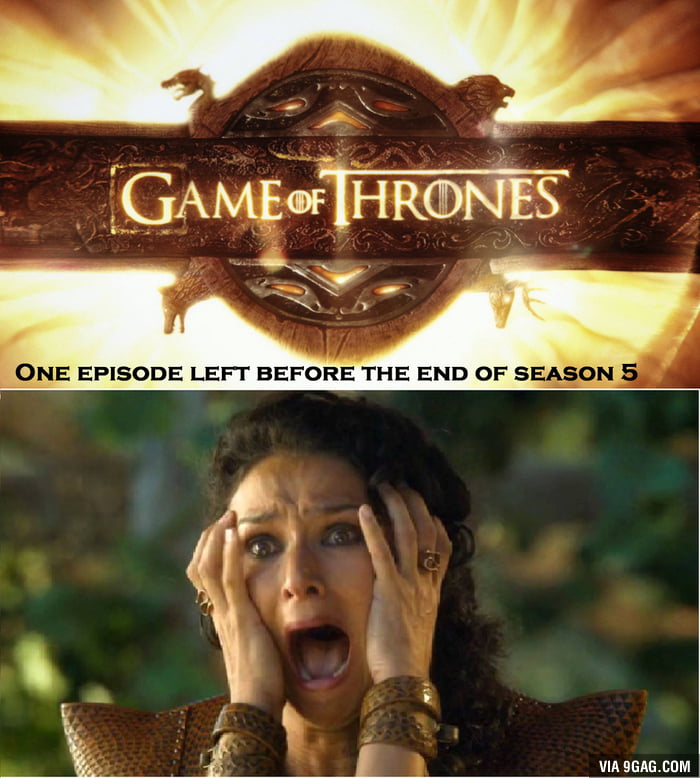 Your reaction when you realize that there is only one episode left ...