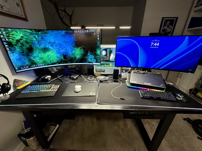 Work and play from home setup - 9GAG