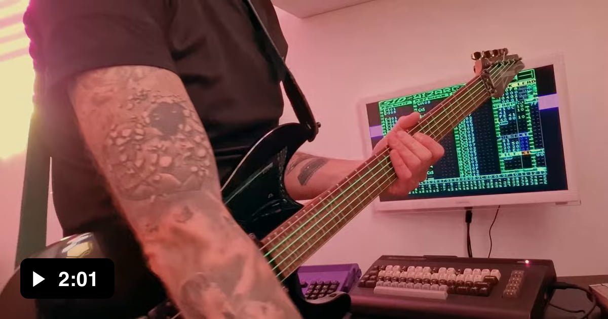 Guitar-powered chiptune synth (Video by LukHash) - 9GAG