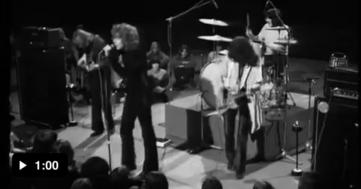 Led Zeppelin. 1969. Robert Plant introduces the band, epic performance ...