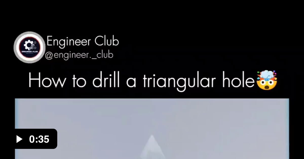 Drilling a triangular hole - 9GAG