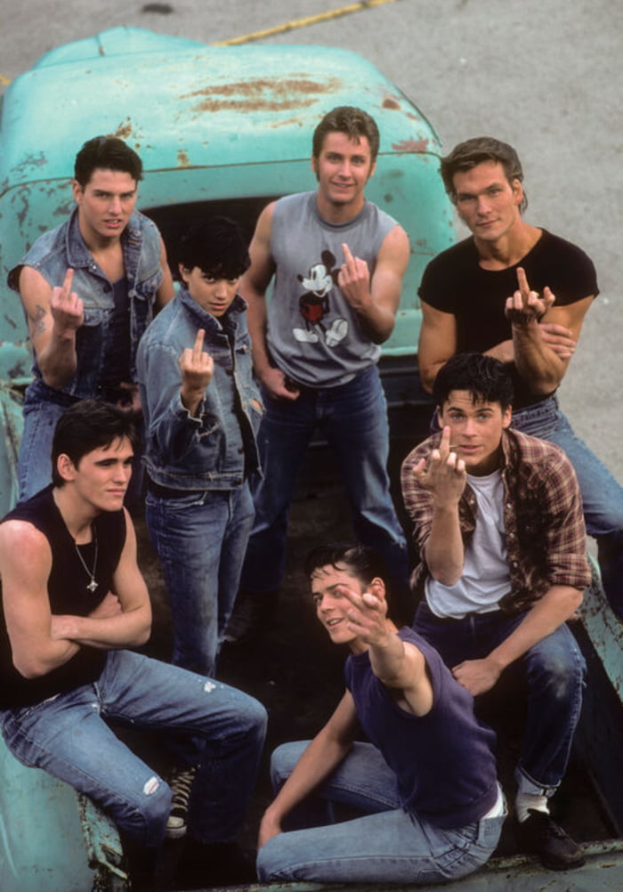 The Greasers from Francis Ford Coppola's 1983 film The Outsiders. - 9GAG