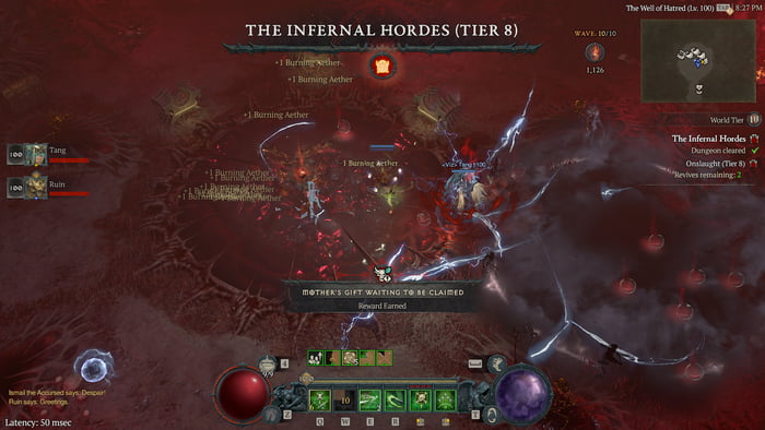 Infernal Hordes Tier 8, Rogue Sorc duo, 1126 Burning Aether = 1500 ...