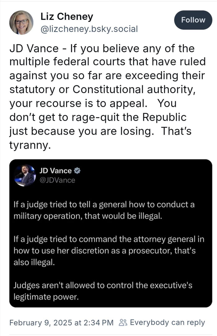 Liz Cheney 1, Shady Vance 0 - 9GAG