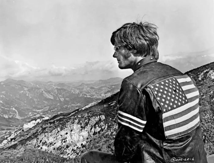 1969, Peter Fonda as Captain America in the American classic film, Easy ...