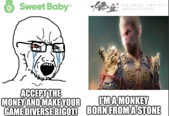 DEI consultant tried to bribe Black Myth Wukong with 7$ million to make their game lame and gay ...