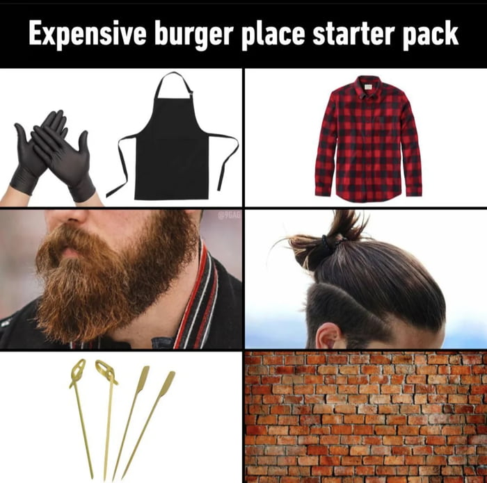 Costly Burger Place Starter Pack - 9GAG