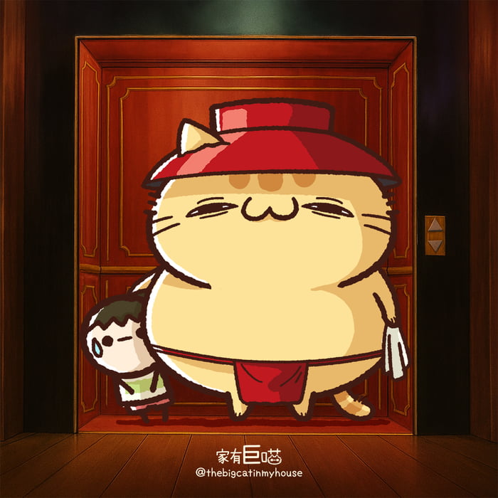 Honoring a masterpiece...and still taking up the entire elevator. - 9GAG