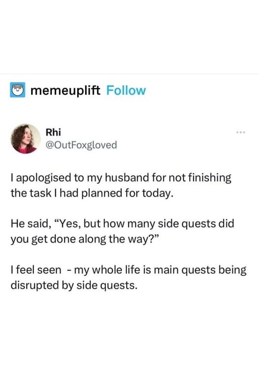 Side quests > Main quest - 9GAG