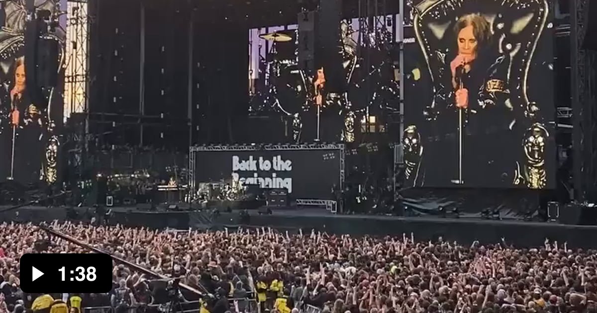 Ozzy Osbourne, still rocking the stage and captivating the crowd. A ...