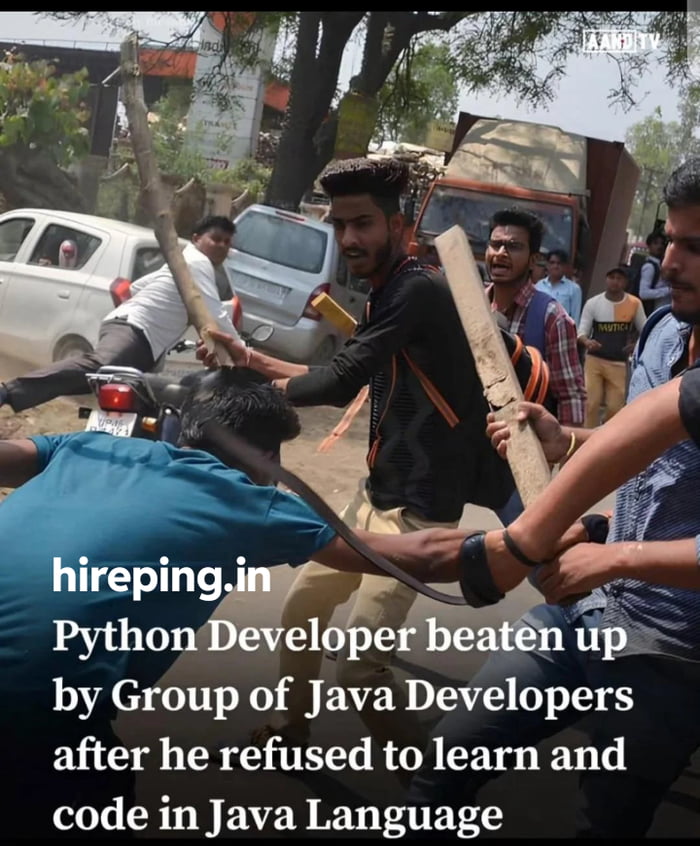 Programmers fighting over language preferences - 9GAG