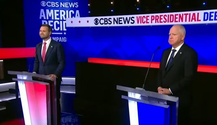 This shot at the very end of debate shows the outcome of the debate. - 9GAG