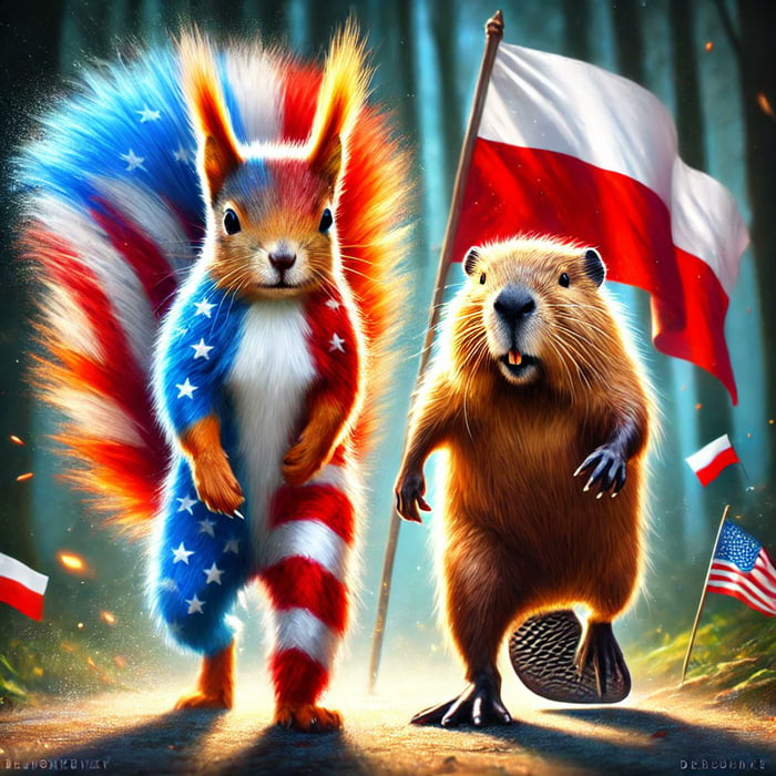 Polish bober kurwa is with you, american squirrel - 9GAG