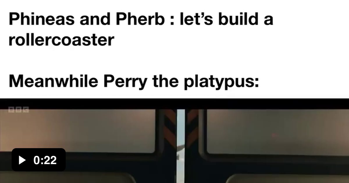 Just another day for Agent P while the boys are busy. - 9GAG