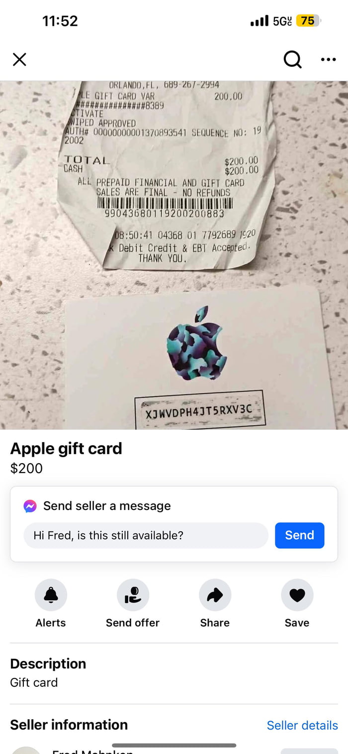 Poor old guy, the codes already been redeemed. Doesn't realise how that works - 9GAG