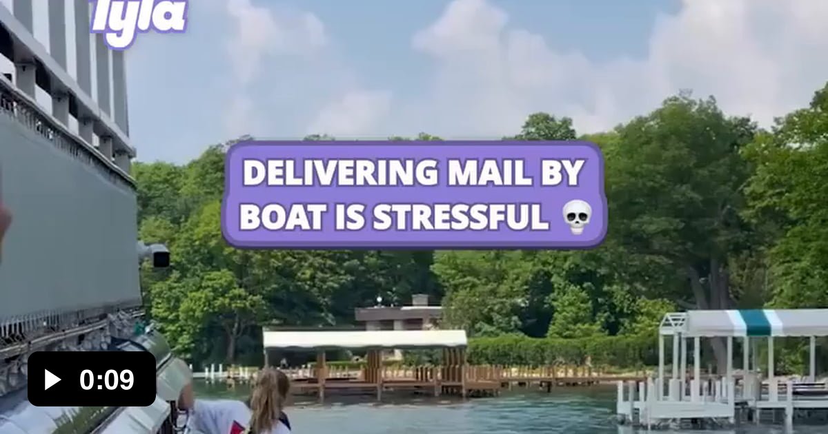 Mail delivery by boat looks intense - 9GAG