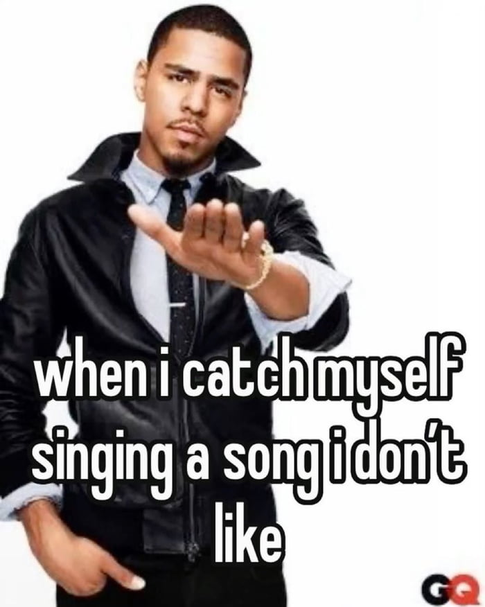 The moment you realize you're enjoying that catchy but terrible song ...