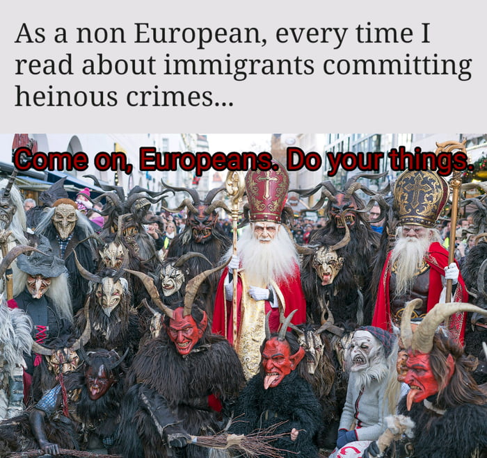 Give them a proper welcome. Y'all were terrifying as hell. Show them what true horrors look like ...