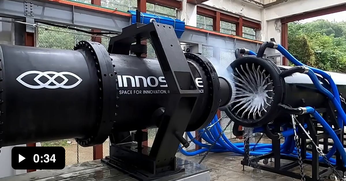 Hybrid rocket engine test demonstrates the Venturi effect, a phenomenon ...