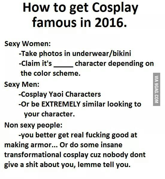 Girl You Are Not A Cosplayer Unless You Are Cosplaying Rule 34 9gag 