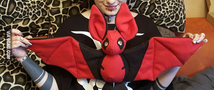 I drew a Deadpool Bat and my mom actually made it. Is it awesome or is ...