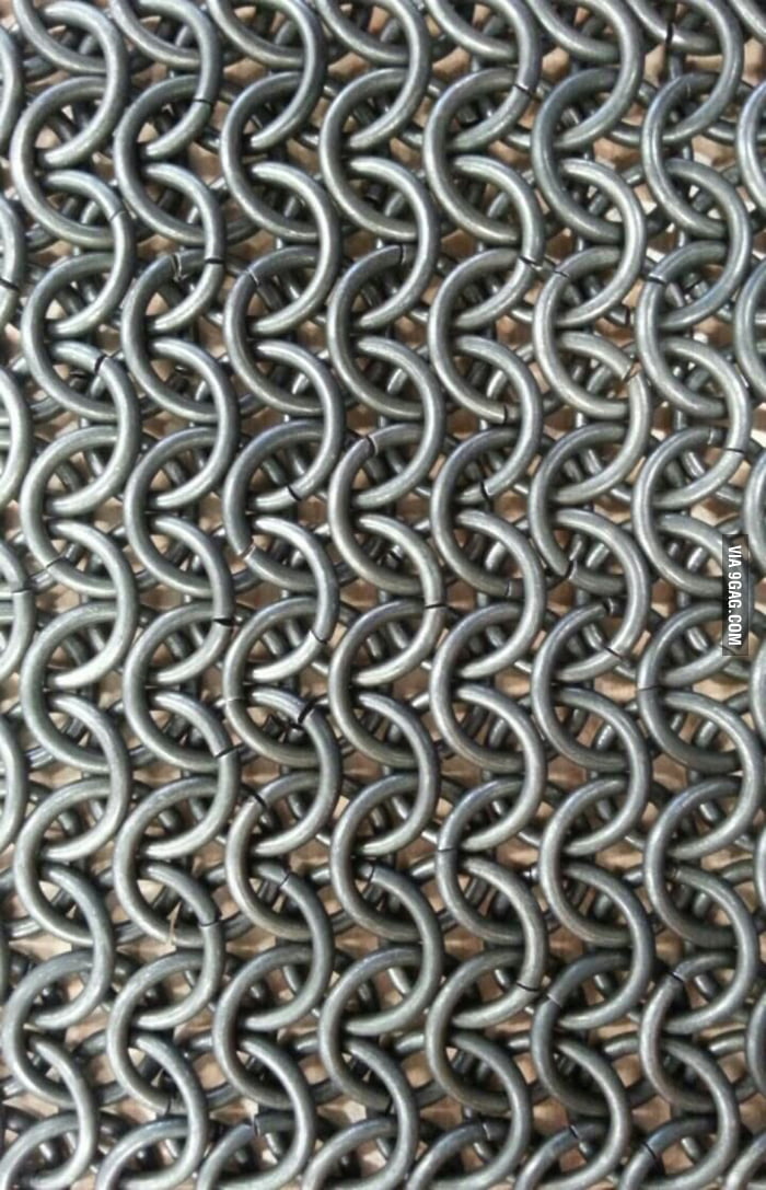 I make chainmail in my downtime. What are your weird hobbies? - 9GAG