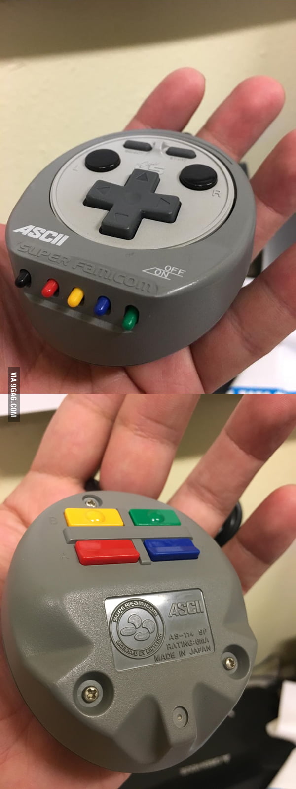 One-hand SNES controller. - 9GAG