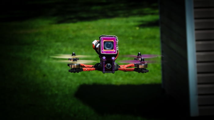 Custom built FPV drone. - 9GAG