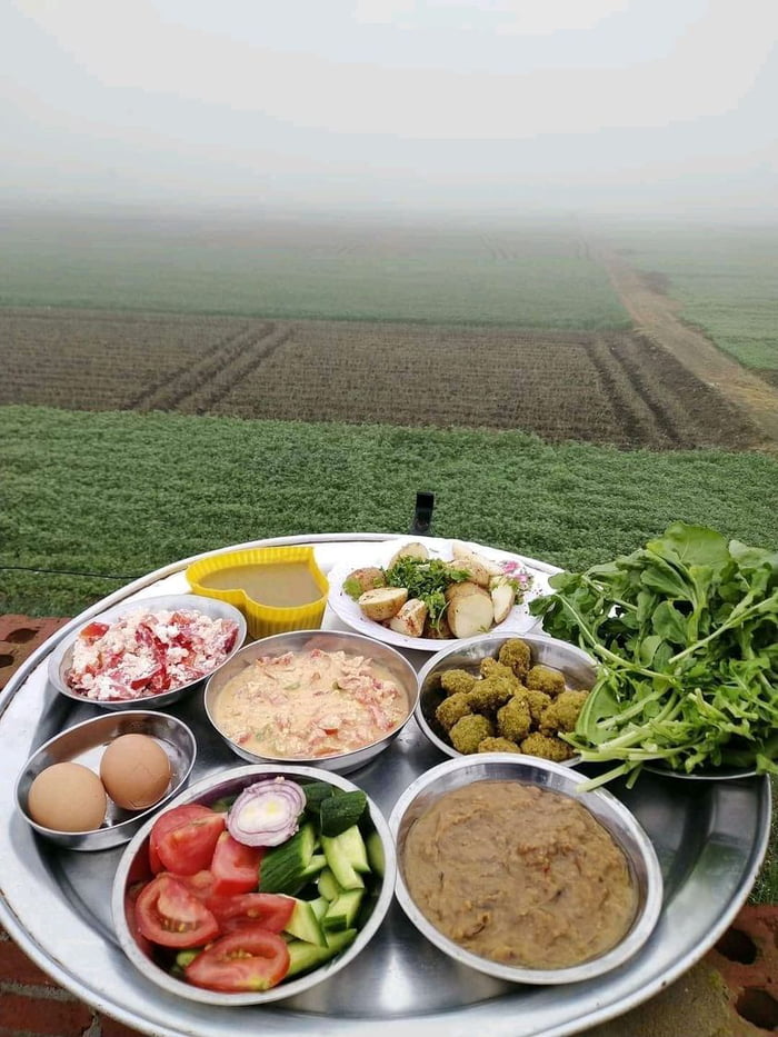 The Egyptian breakfast Almost Vegan -apart from the eggs- - 9GAG