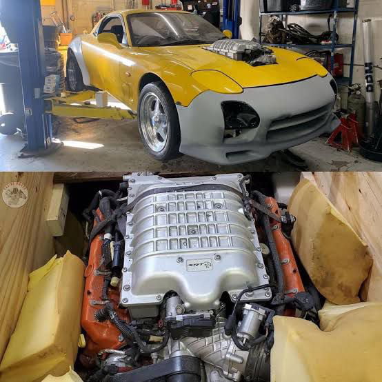 Hellcat powered RX7 - 9GAG