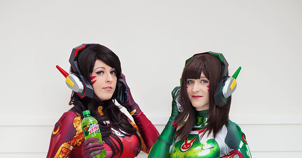 Mountain Dew and Doritos D.Va mash up cosplay by Vanity Fox and Sweet ...