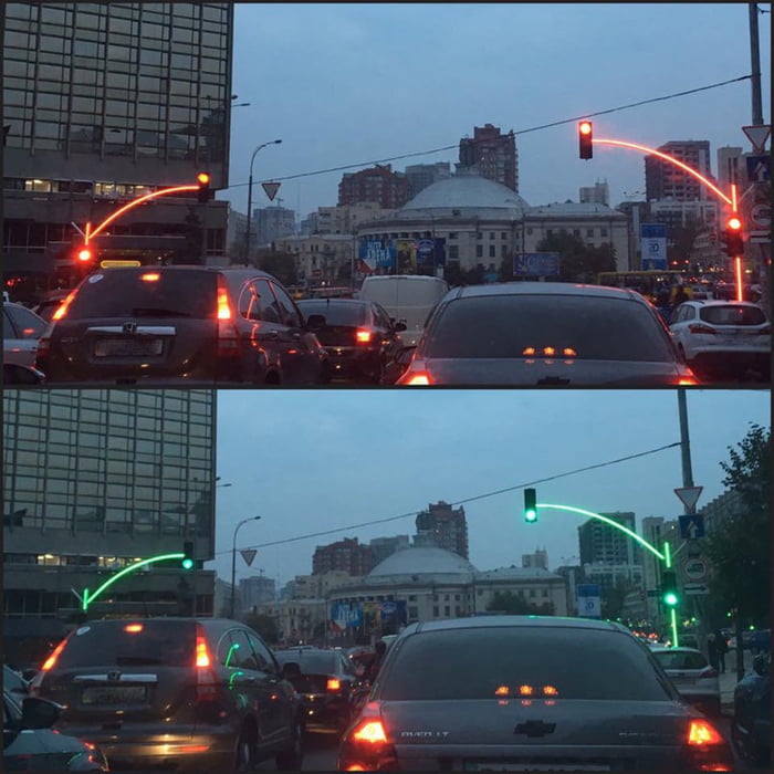 These traffic lights in Poland that let you see what color the light is ...