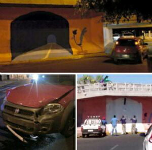 It finally happened for real. Some guys pinted a wall with a realistic ...