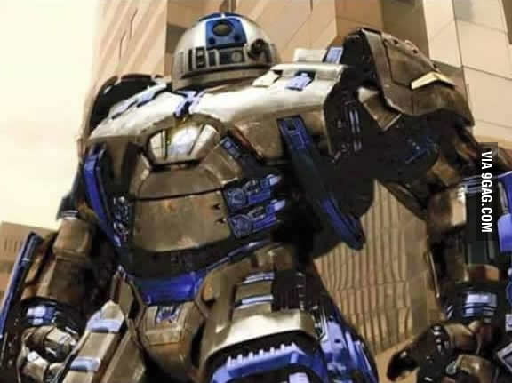 R2-D2 turned into R2-FU - 9GAG