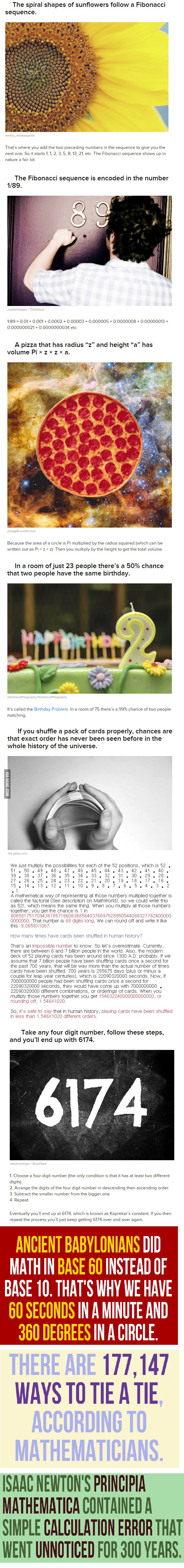 Interesting Math facts - 9GAG