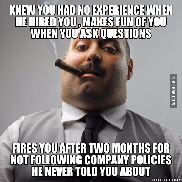 What company policies?! - 9GAG