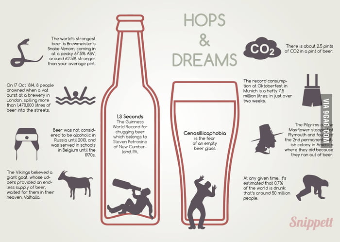 Fun facts about Beer that everyone should know - 9GAG