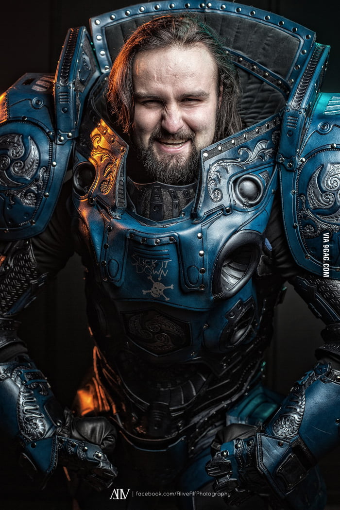 Blizzcon 2015 cosplay contest 1st place winner with his Medieval Marine ...