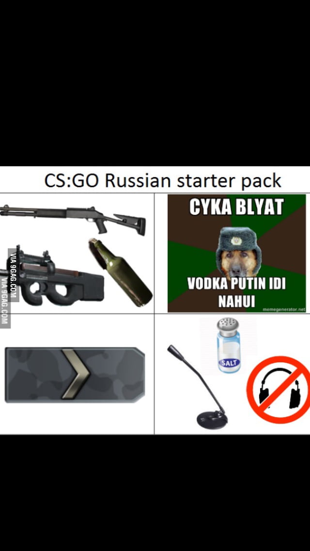 CS:GO Russian Starter Pack - 9GAG