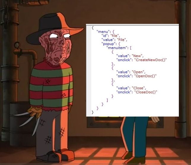 Freddy vs json - 9GAG