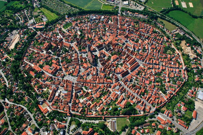Nördlingen in Bavaria Germany, the inspiration for the walled city in ...