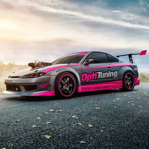 Optituning Nissan Silvia S15 Drift Spec (VK56 V8 Swap) - 9GAG