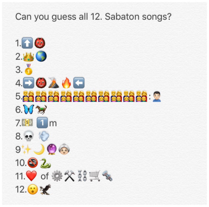 Sabaton cancer quiz #1 - 9GAG