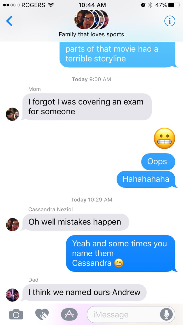 When you try to make fun of your Sister and your Dad Roasts you instead ...