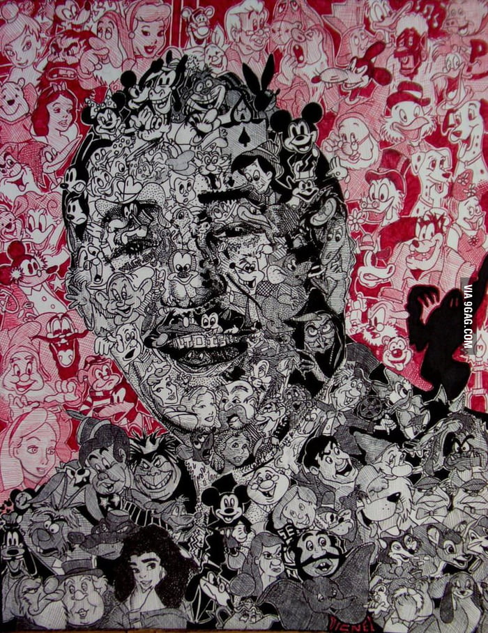 Walt diseny over 100 Disney Characters - 9GAG